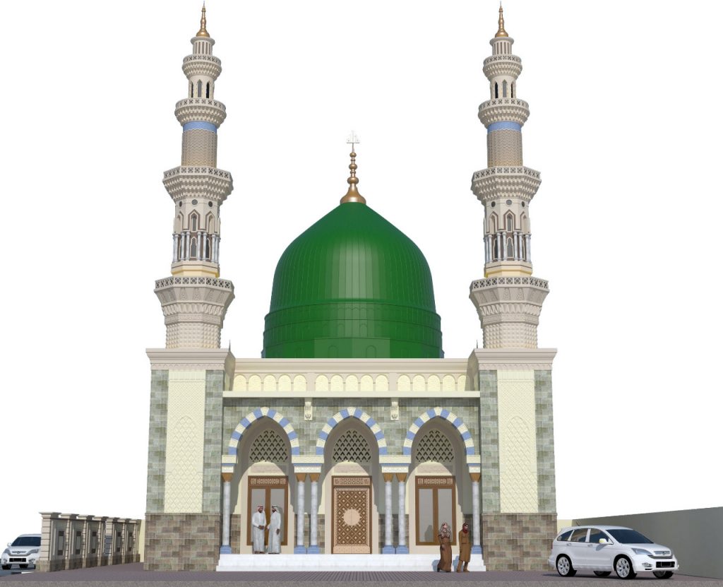 Desain Kekinian Masjid Darussalam OKU, Sumsel Karya Assiry Art | Seni ...